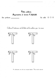 26 fiches maternelles : coloriages des lettres de l'alphabet - caboucadin