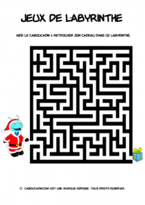 20 LABYRINTHES DE NOËL A IMPRIMER - caboucadin