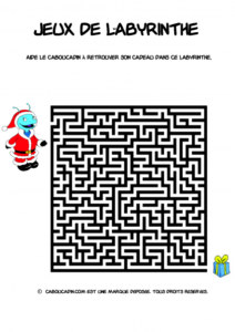 20 LABYRINTHES DE NOËL A IMPRIMER - caboucadin