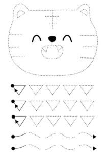 Dessiner avec des pointillés : Le graphisme en maternelle - caboucadin