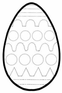 20 dessins d'oeufs de Pâques avec des pointillés - caboucadin