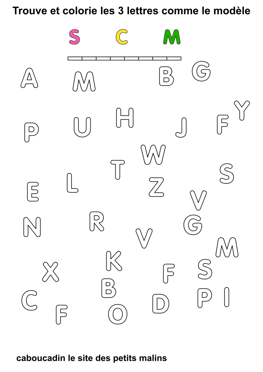 150 fiches pour Apprendre l'alphabet en maternelle - caboucadin