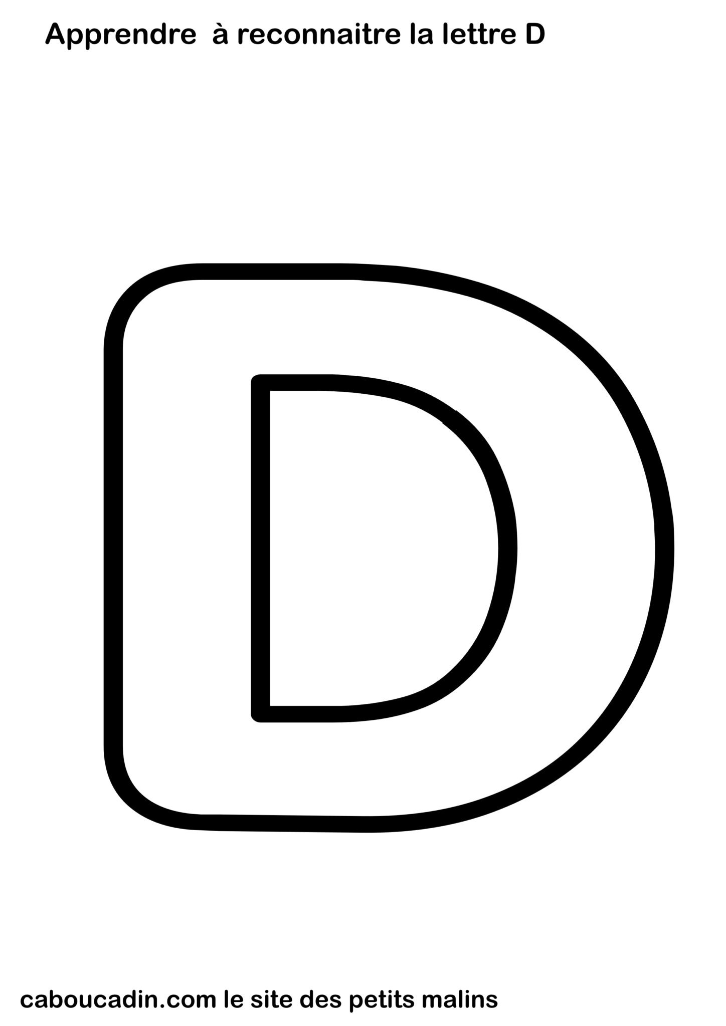Fiches maternelles: les lettres de l'alphabet - caboucadin