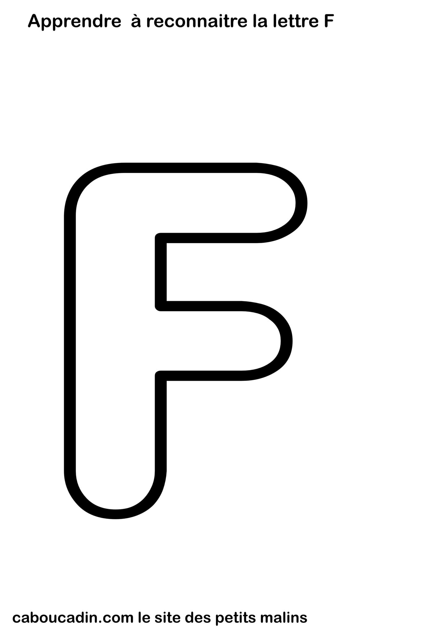 Fiches maternelles: les lettres de l'alphabet - caboucadin