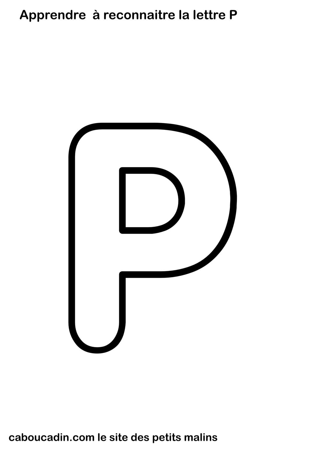 Fiches maternelles: les lettres de l'alphabet - caboucadin