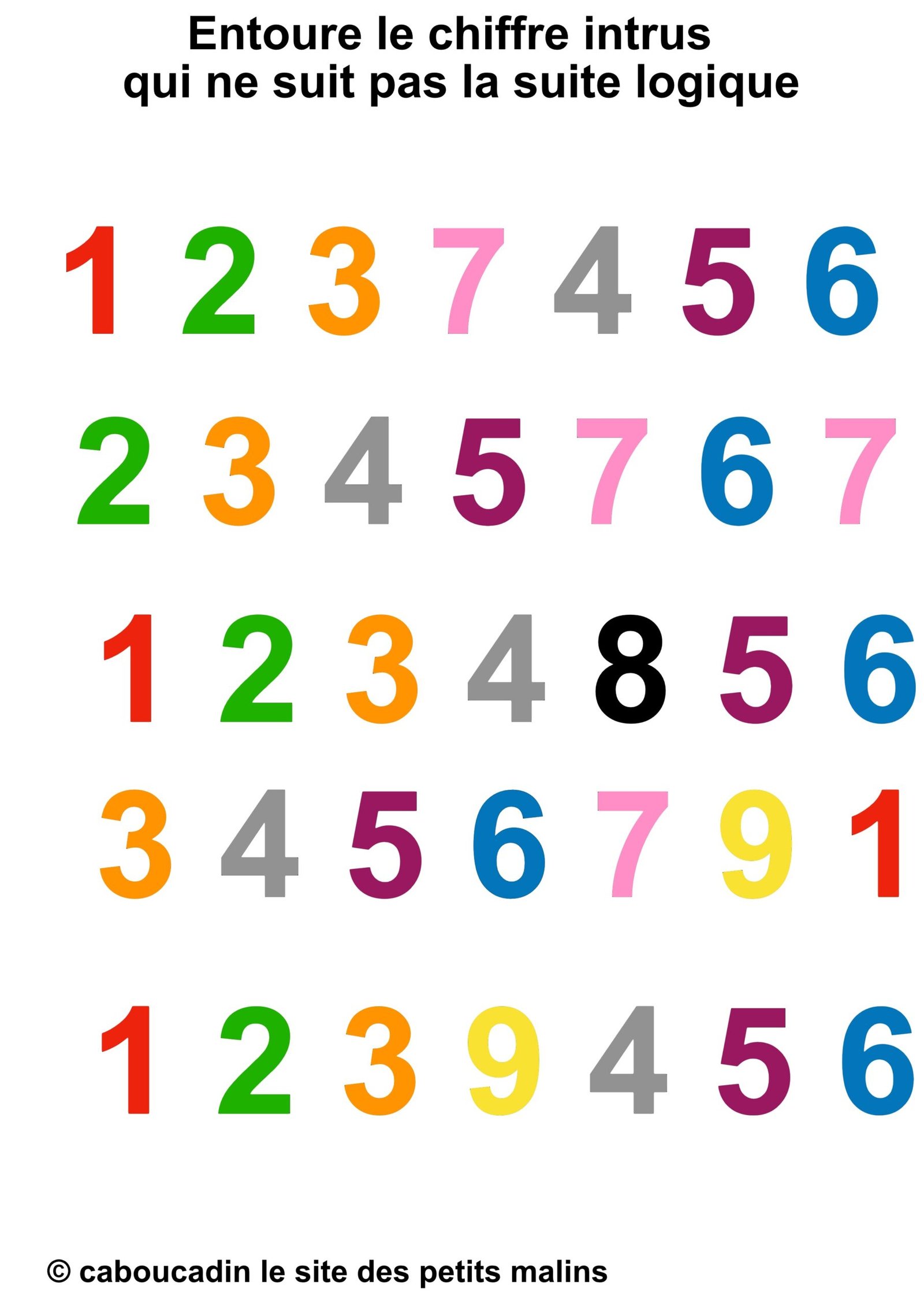 10 Fiches Maternelles Maths Trouvez L intrus Caboucadin 10 Fiches Maternelles Maths Trouvez L intrus Caboucadin