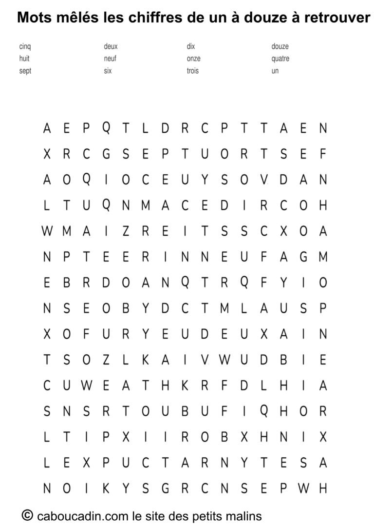 150 mots mêlés à imprimer - caboucadin