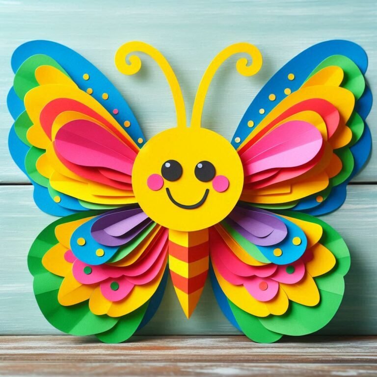 Crée ton papillon en papier quilling : une explosion de couleurs et de ...
