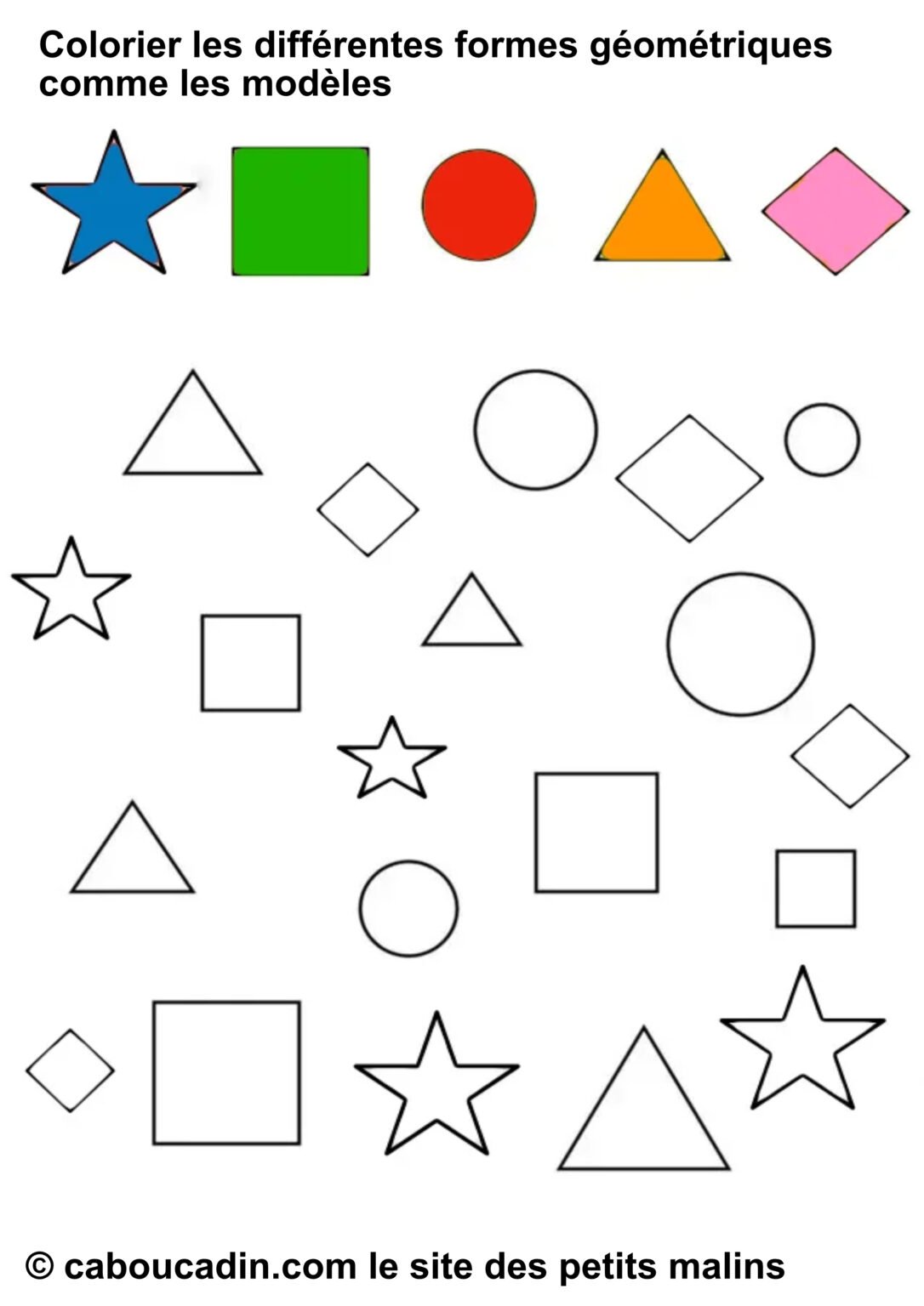 15 fiches maternelles pour apprendre à reconnaitre les formes ...