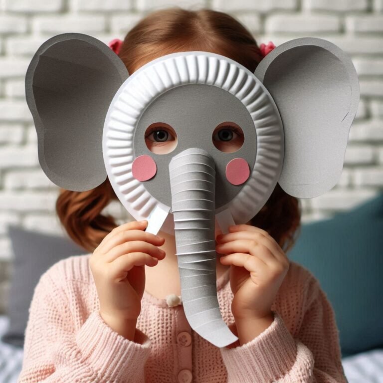 Fabrique ton masque d’éléphant avec une assiette en carton ! - caboucadin