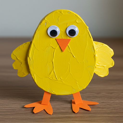 Fabrique un poussin de Pâques en carton ou papier mâché ! - caboucadin