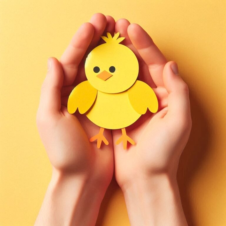 Un poussin de Pâques trop mignon à fabriquer avec une feuille de papier ...