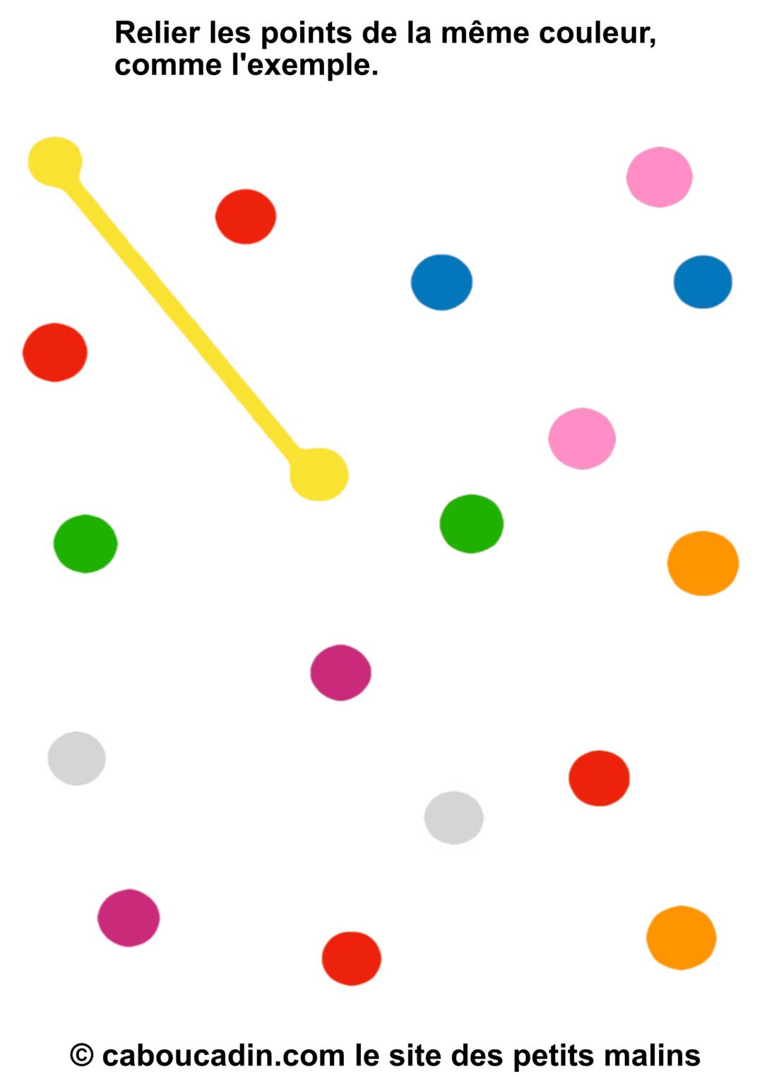 10 fiches avec des points de couleurs pour apprendre les couleurs en ...