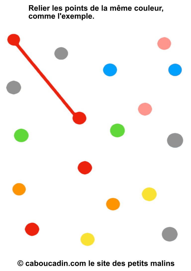 10 fiches avec des points de couleurs pour apprendre les couleurs en ...
