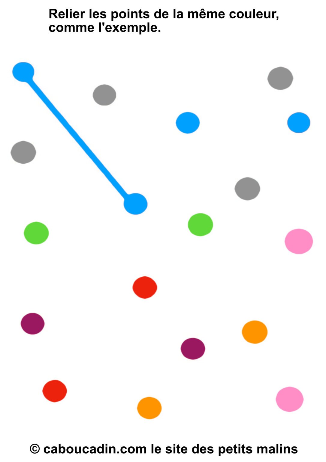 10 fiches avec des points de couleurs pour apprendre les couleurs en ...