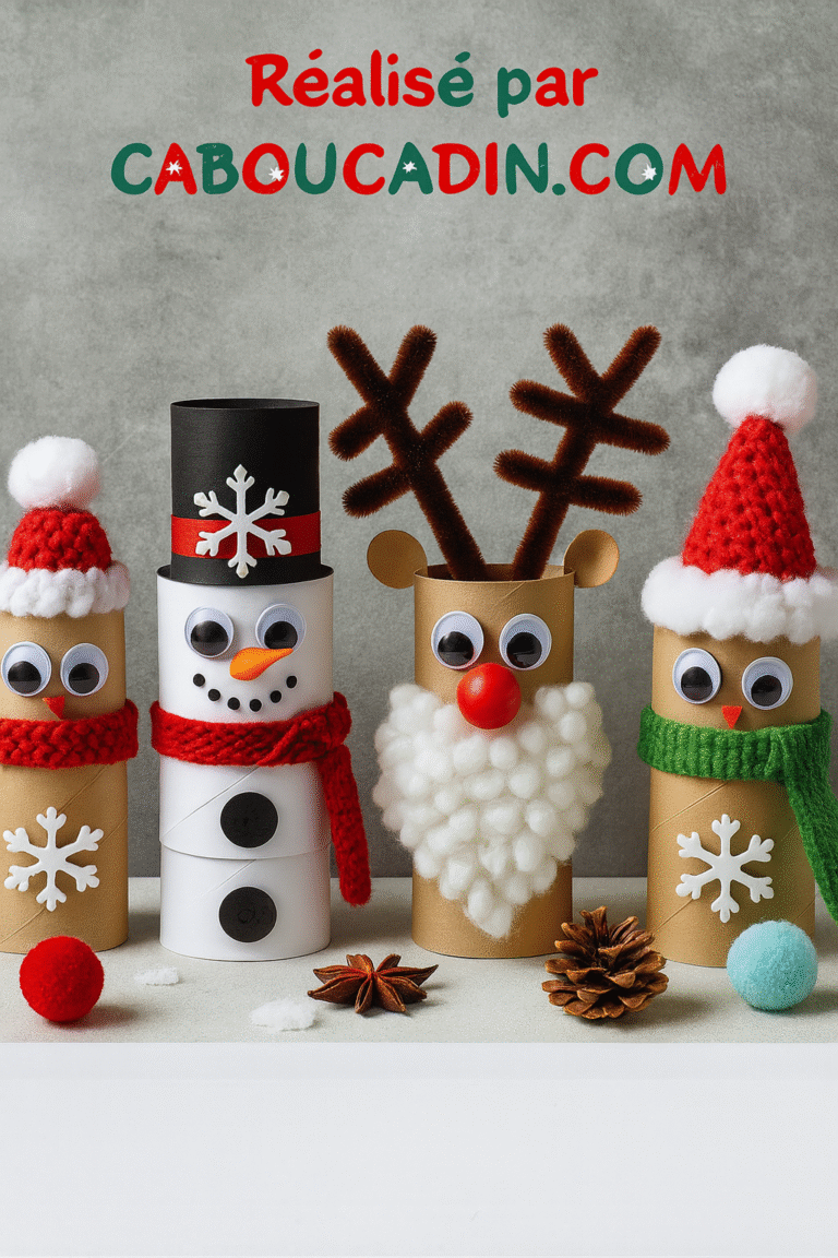 Bricolage de Noël : Fabriquer un bonhomme de neige, un renne, un lutin ...